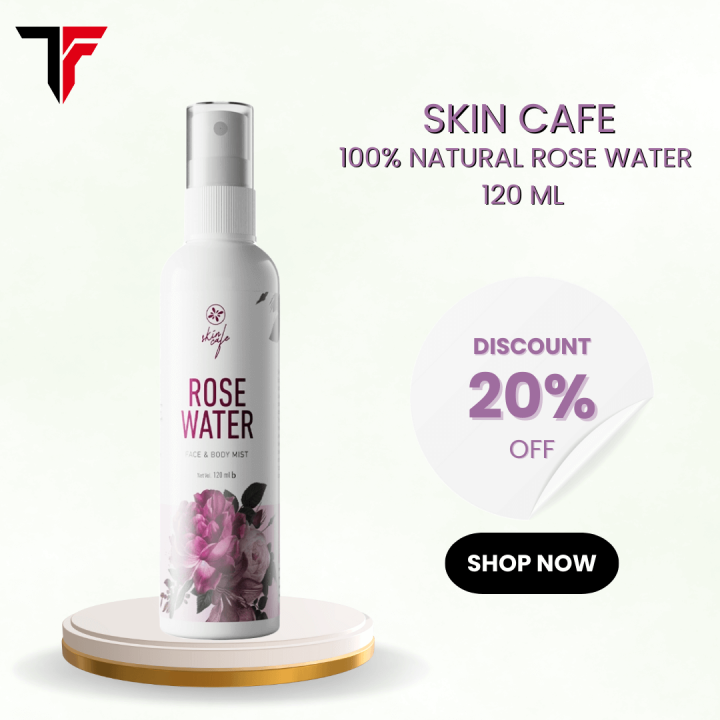 Skin Cafe 100% Natural Rose Water Face And Body Mist – 120ml - Trishna ...